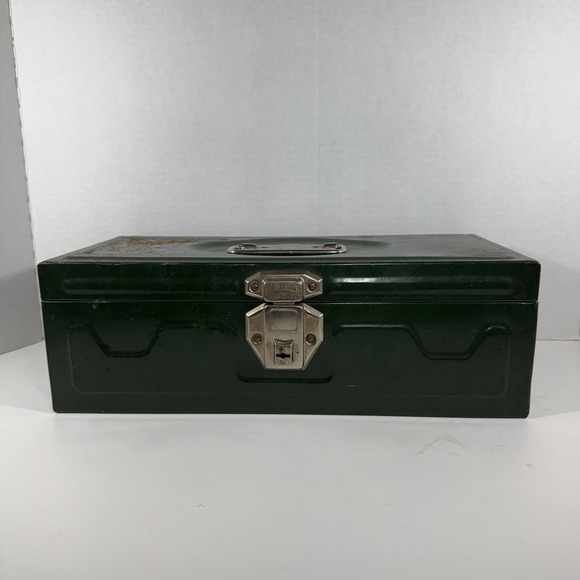 14th & Union | Storage & Organization | Vintage Union Green Metal Steel ...